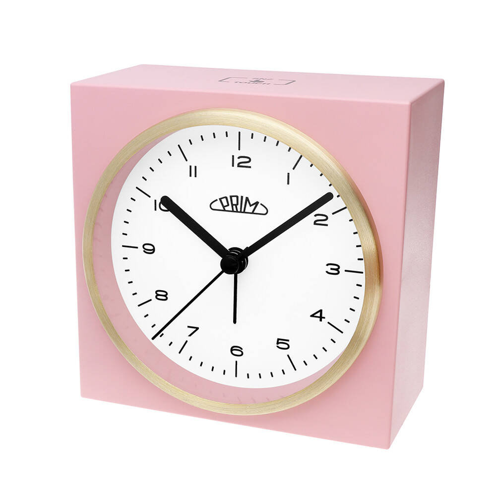 Budzik Prim C01.4430.23 różowy pastelowy cichy mechanizm 10 cm - PRIM ...