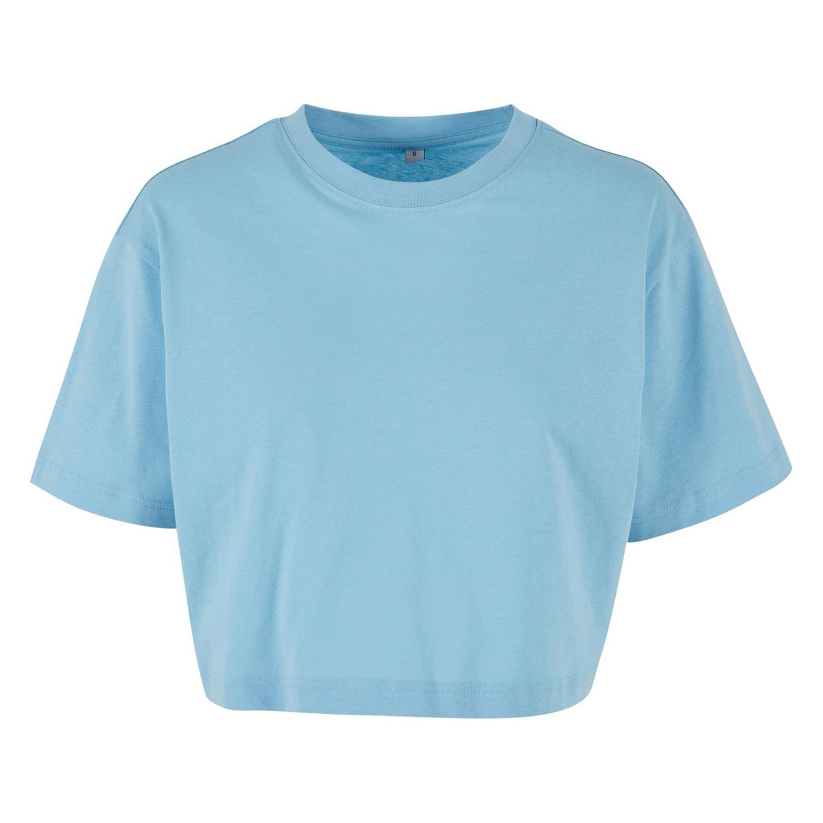 Build Your Brand Oversized Crop Top Dla Pań I Panów (XXL (193cm) / Cyan ...