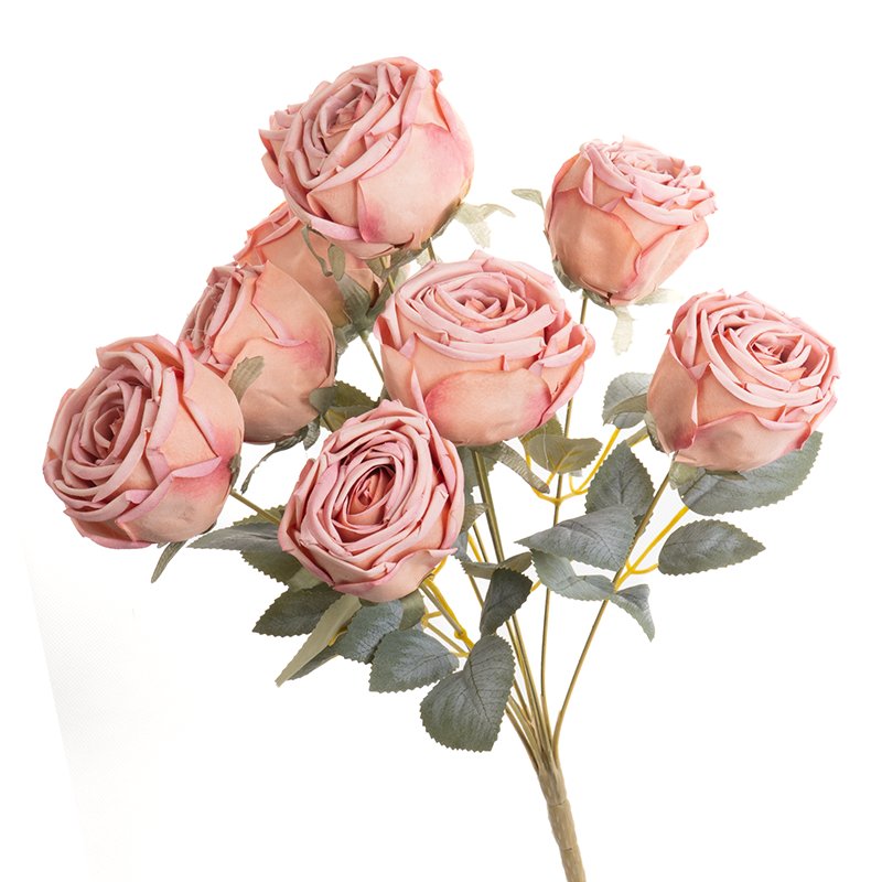 Bukiet róży pastel 44cm O446-076 PK1 sztuczna róża różowa - Inna marka ...