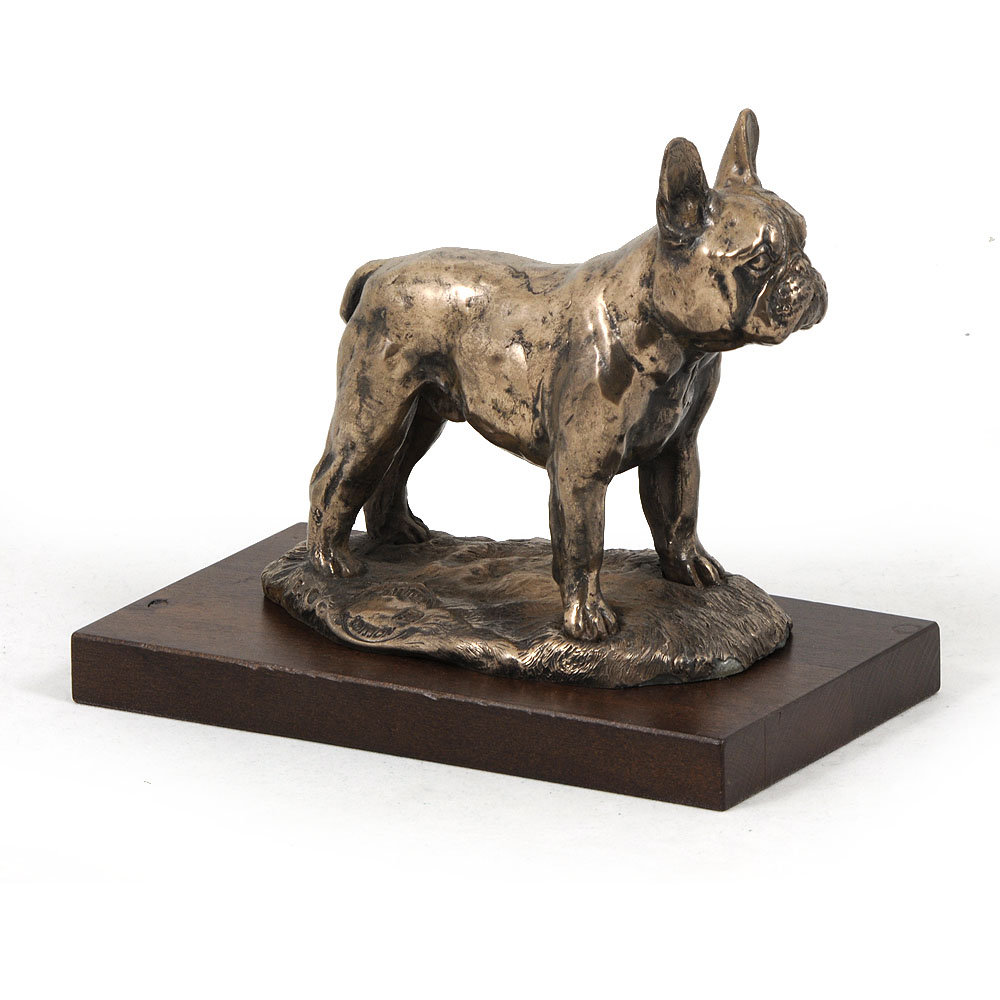 Buldog francuski I - statuetka psa, figurka do biura, trofeum na ...
