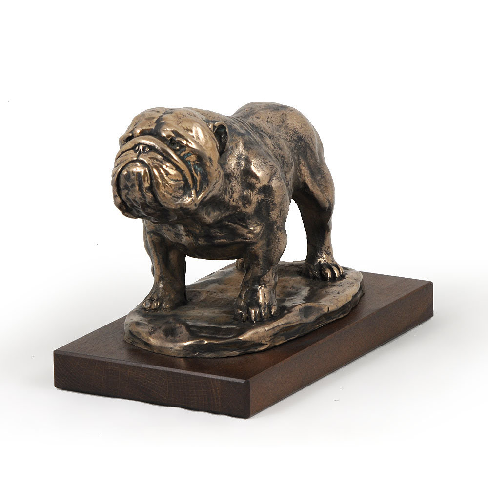 Bulldog - statuetka psa, figurka do biura, trofeum na wystawę psów ...
