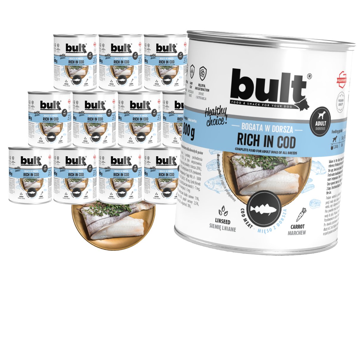 BULT Bogata w dorsza - mokra karma dla psa - 12x800g - BULT | Sklep ...