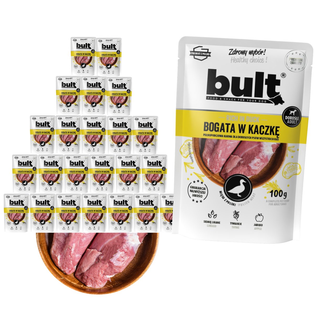BULT Bogata w kaczkę - mokra karma dla psa - 24x100g - BULT | Sklep ...