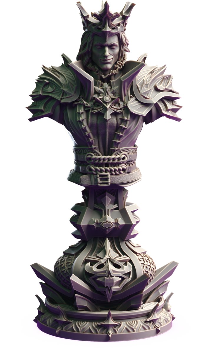 BUST Popiersie Arthur - 120mm wysokość Lord Wampirów 3D DND RPG 14K D&D ...