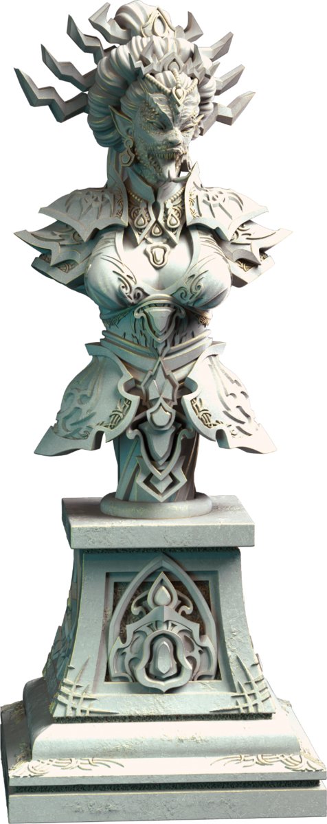 BUST Popiersie Lian She - 120mm wysokość Meduza Muza 3D DND RPG 14K D&D ...