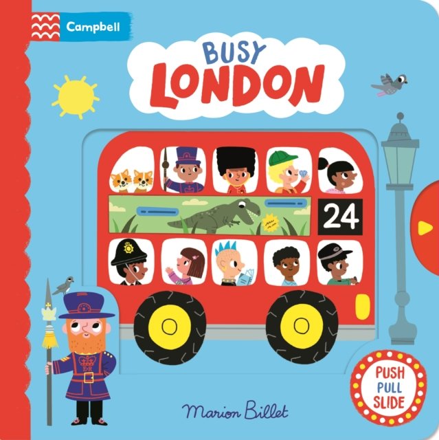 Busy London: A Push, Pull and Slide Book - Billet Marion | Książka w Empik