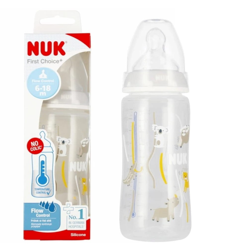 Butelka Antykolkowa Z Czujnikiem First Choice + 300 Ml Zwierzęta 6-18 M Nuk - Nuk | Sklep EMPIK.COM