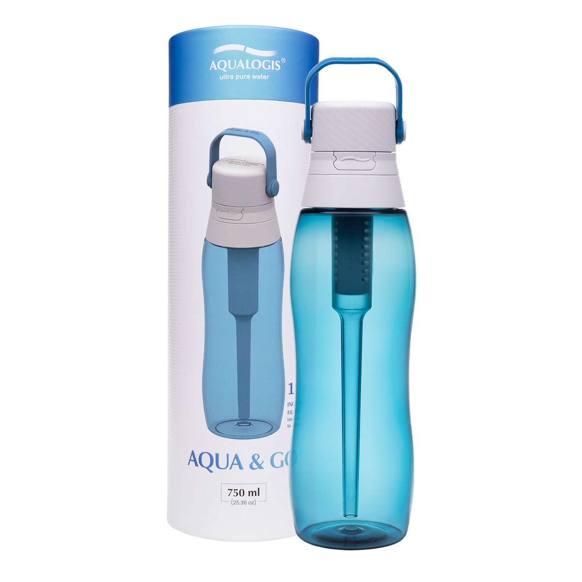 Butelka Filtrująca Aqua&Go Tritan - Granatowa 750ml - Aqualogis | Sklep ...