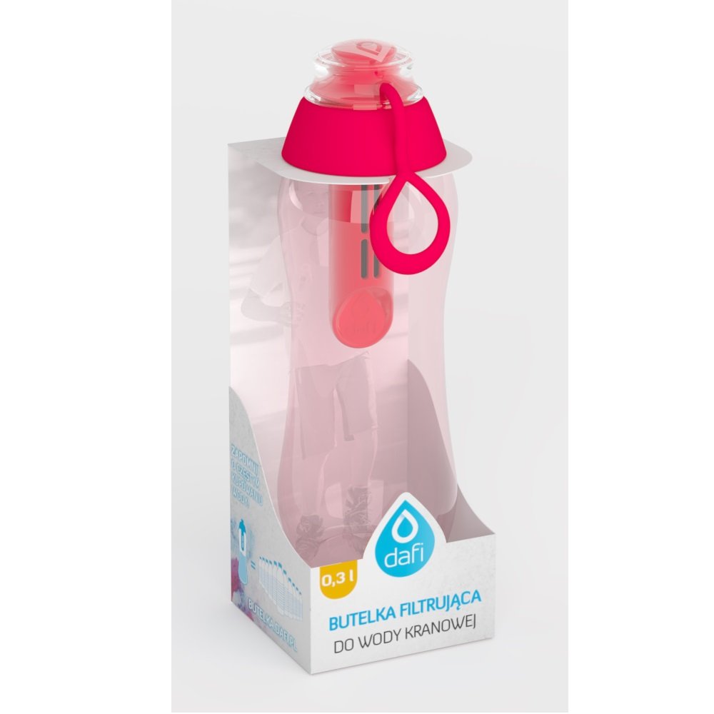 Butelka filtrująca DAFI, 300 ml, makowy + filtr - Dafi | Sklep EMPIK.COM