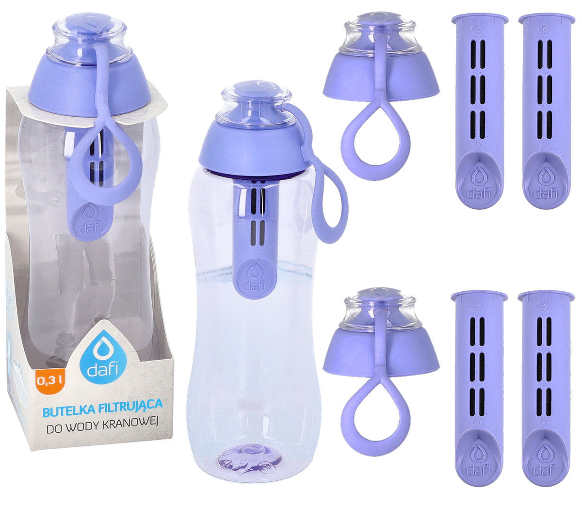 Butelka Filtrująca Dafi Soft 0,3L + 5 Filtrów Lawendowa Wrzosowa - Dafi ...