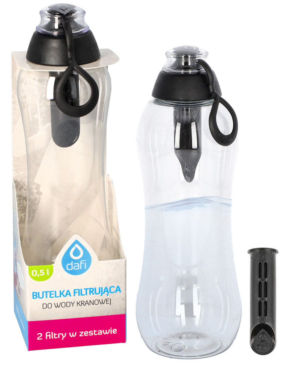 Butelka Filtrująca Dafi Soft 0,5L+ 2 Filtry Czarna - Dafi | Sklep EMPIK.COM