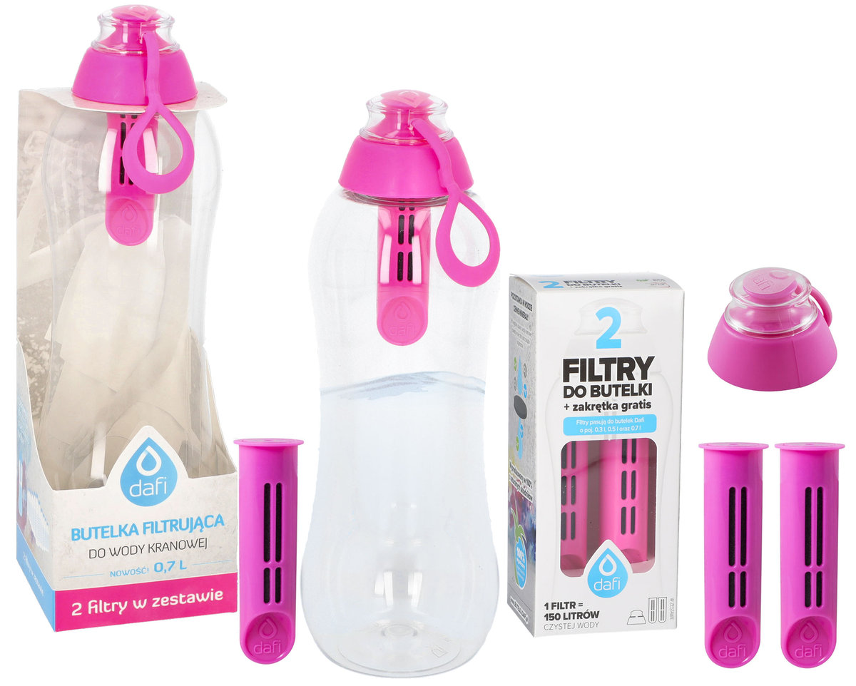 Butelka Filtrująca Dafi Soft 0,7L + 4 Filtry Różowa - Dafi | Sklep ...