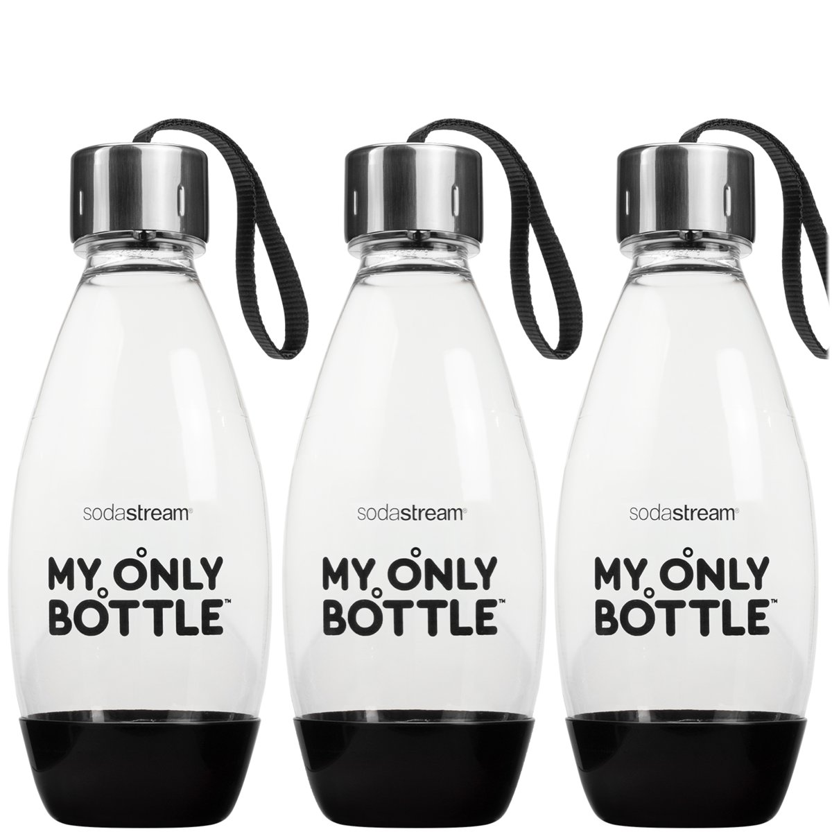 Butelka SodaStream SODASTREAM My Only Bottle, 3 szt. - 0,5L czarne ...