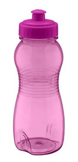Butelka sportowa bidon COLORS 500 ml różowa transparentna tworzywo ... Butelka sportowa bidon COLORS 500 ml różowa transparentna tworzywo ...