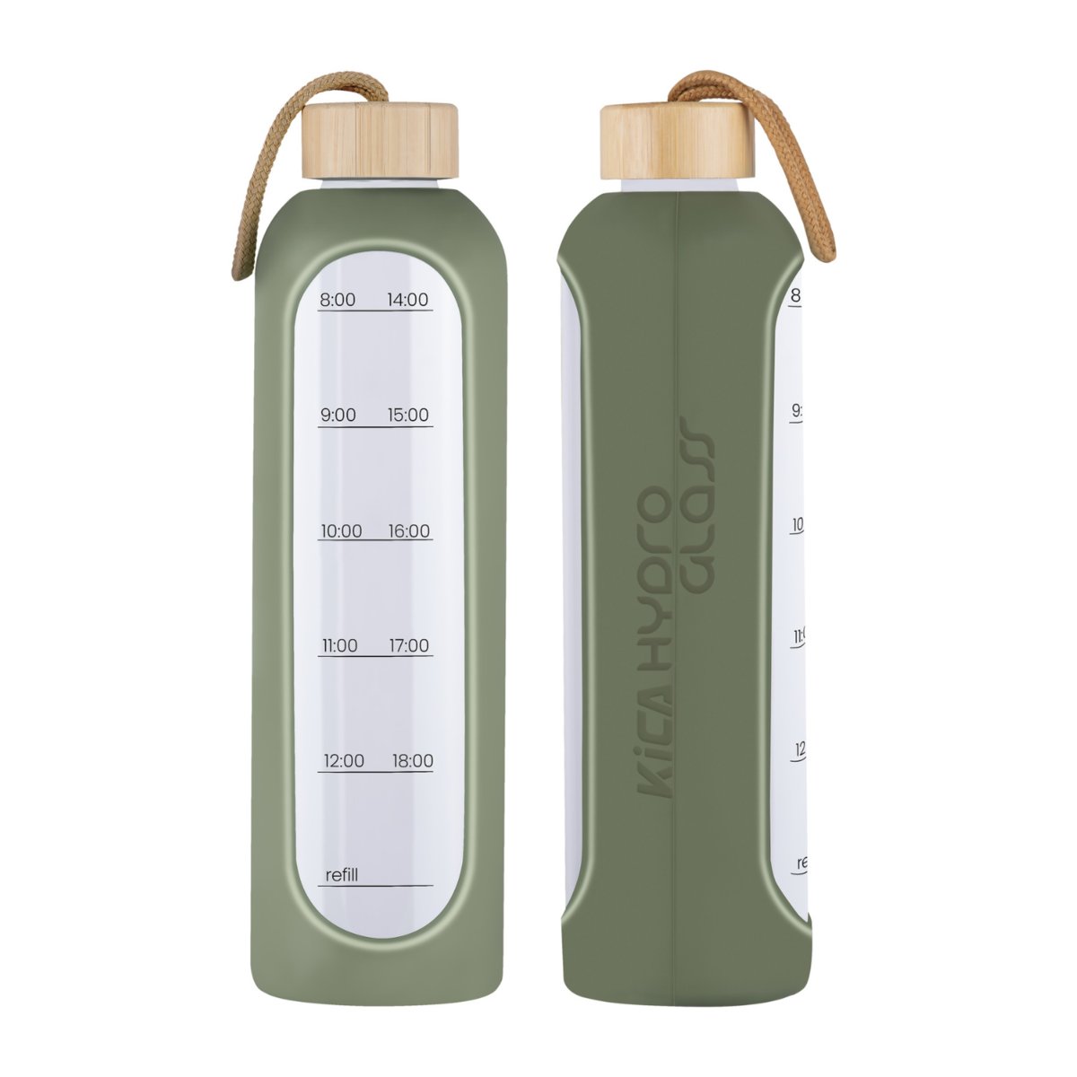 Butelka Szklana Na Wodę Trening Motywacyjna Bidon Kica Hydro Glass 1L ...