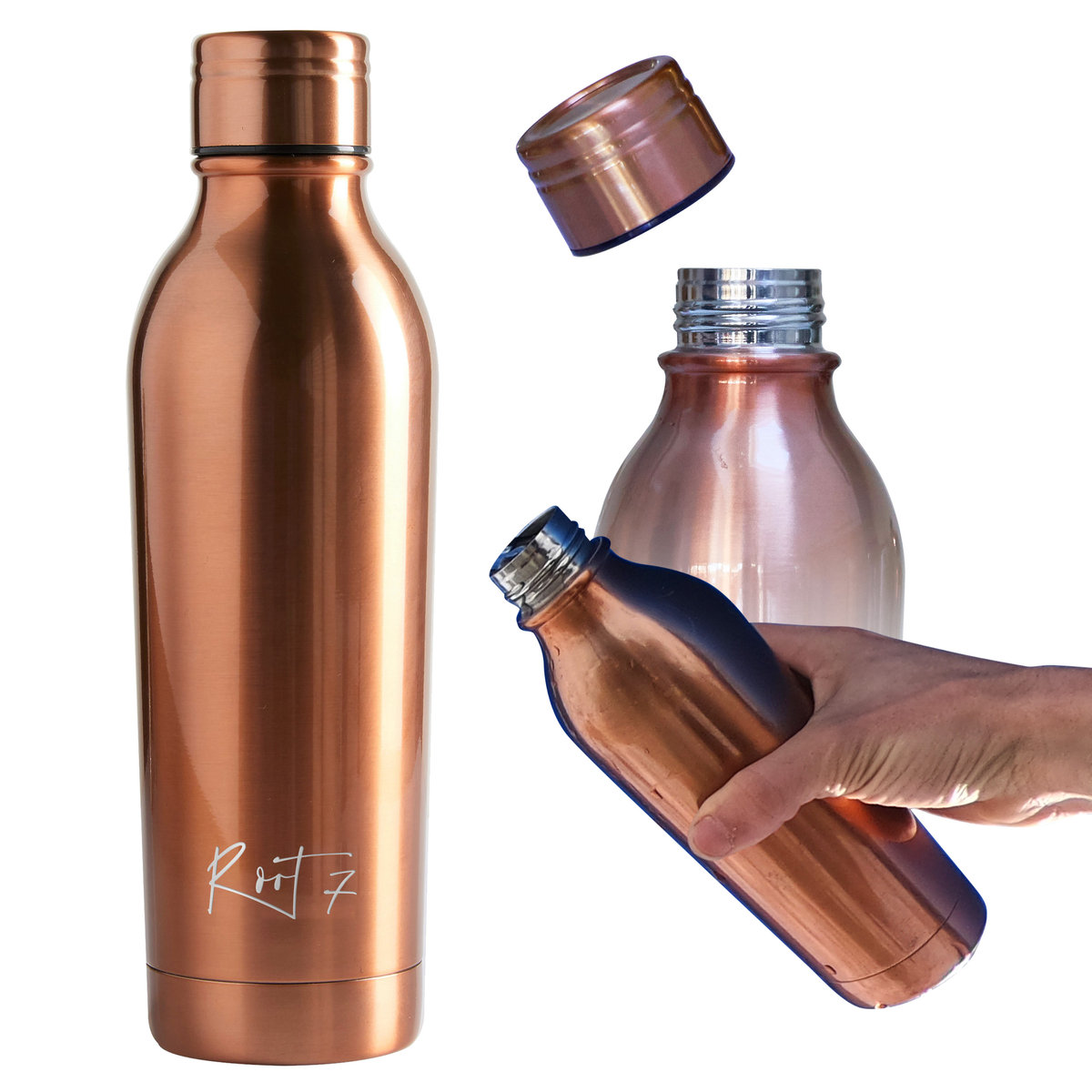 Butelka termiczna Root7 OneBottle Brushed Copper 500 ml - Root7 | Sklep ...
