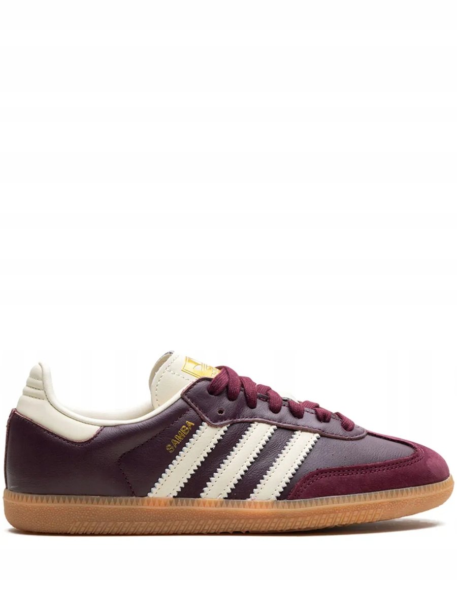 BUTY ADIDAS SAMBA OG MAROON GOLD METALLIC 37 1/3 EU 5 US 23 CM - Adidas ...