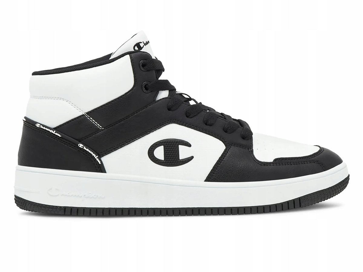 Buty Champion Rebound Mid S21907-Ww019 Wysokie Sportowe Biało Czarne 42 ...