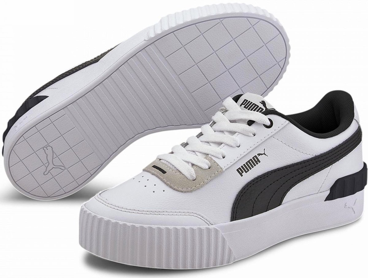 Buty damskie trampki Puma Carina Lift 40 Białe Czarne Sneakersy ...