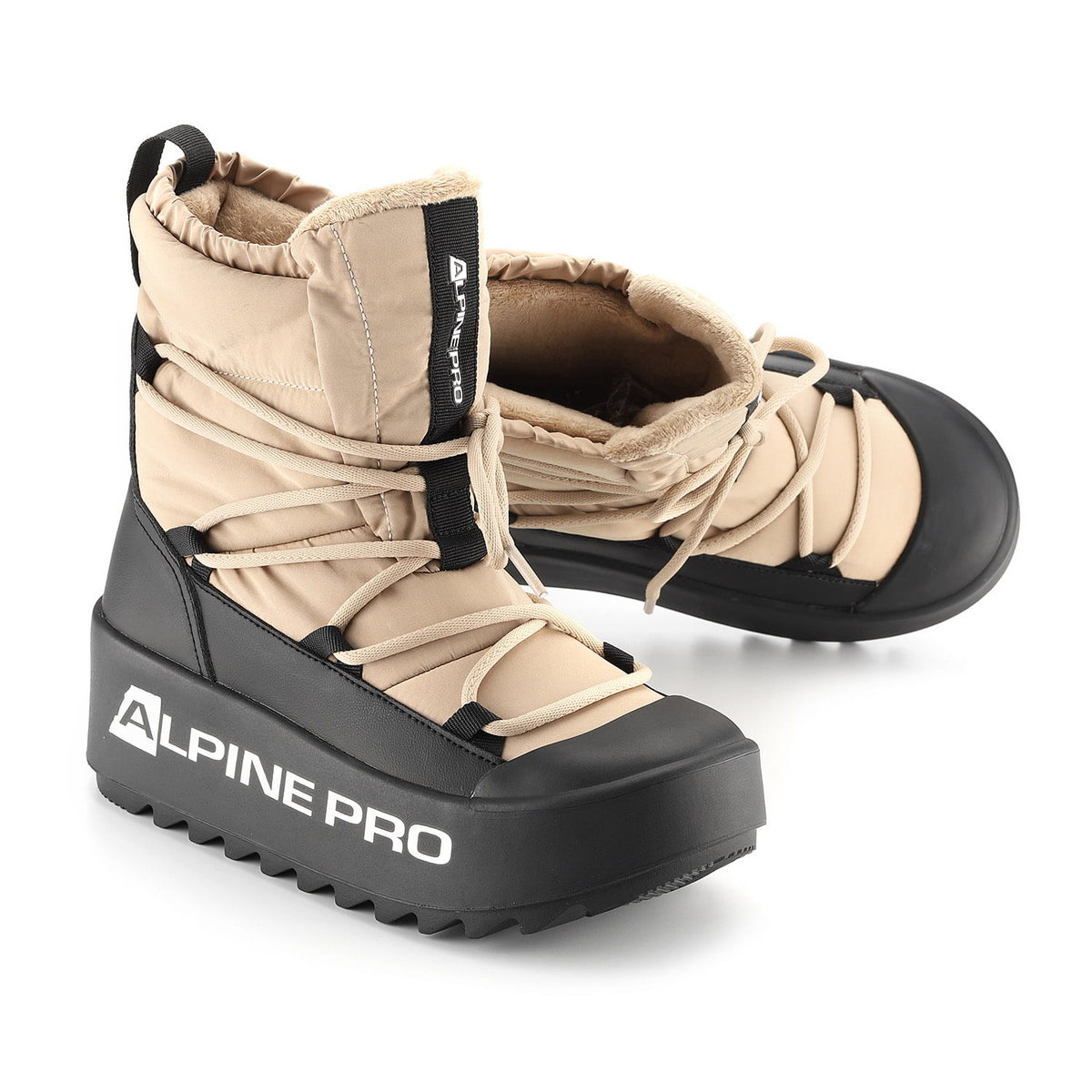 Buty damskie zimowe ocieplane Alpine Pro Priba k.beżowy r.38 - ALPINE ...
