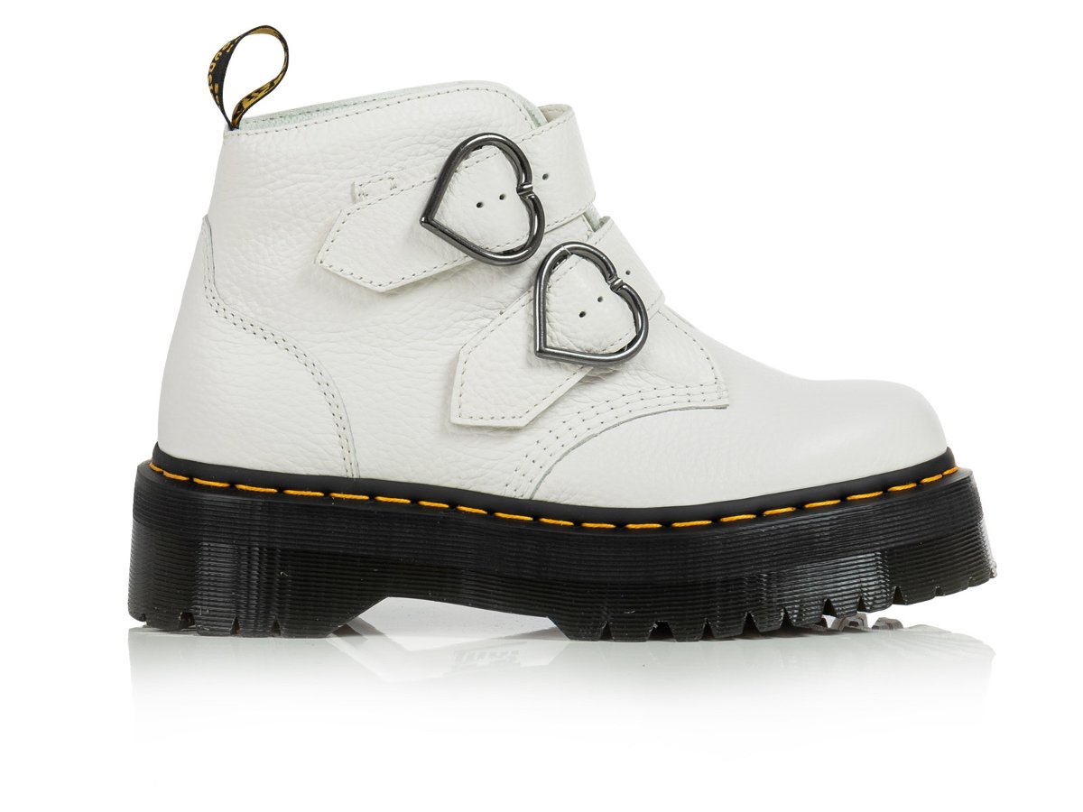 Buty Dr. Martens Devon Heart White Milled Nappa 26439100 - Dr. Martens ...