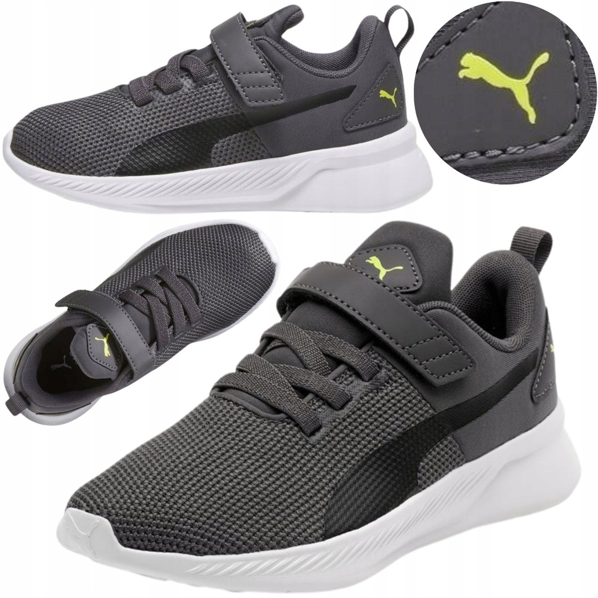 BUTY DZIECIĘCE SPORTOWE PUMA NA RZEPY LEKKIE SNEAKERSY R 27,5 - Puma ...
