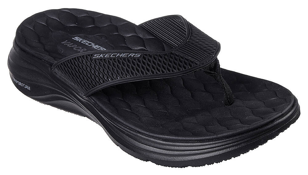 Buty japonki męskie Skechers Vapor Foam Sandal (232894-BBK)-44 - SKECHERS | Sport Sklep EMPIK.COM