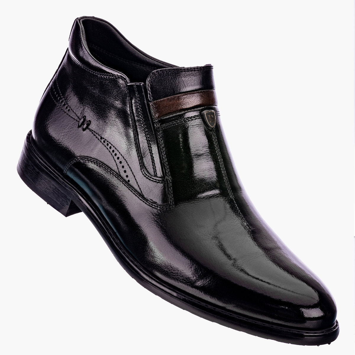 Buty Męskie JOHN DOUBARE Skórzane Botki czarne YGFR-Z106 Czarny 44 ...