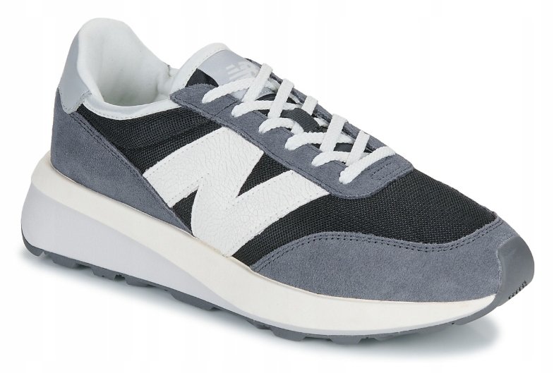 BUTY MĘSKIE New Balance - U370AE sneakersy sportowe, skórzane SZARE ...
