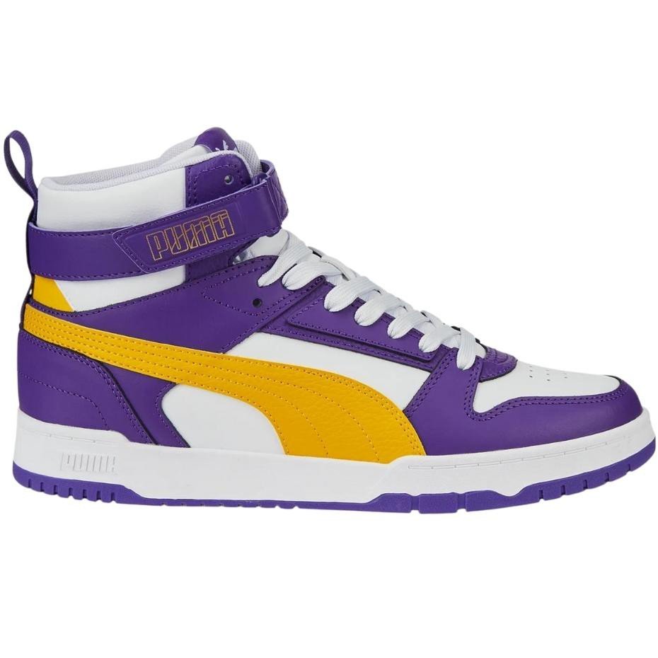 Buty męskie Puma RBD Game Prism biało-fioletowo-żółte 385839 04 41 ...