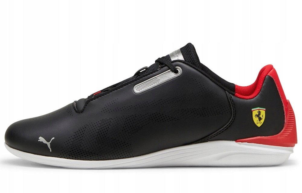 Buty Męskie Sportowe Skórzane Puma Ferrari Drift Cat Sneakersy Czarne ...
