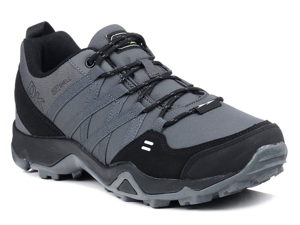 Buty męskie trekkingowe softshell impregnowane terenowe szare DK ...