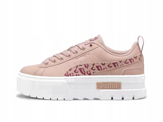 Buty Młodzieżowe Puma Mayze Wild 385696-13 Różowe Panterka Skóra 38 ...