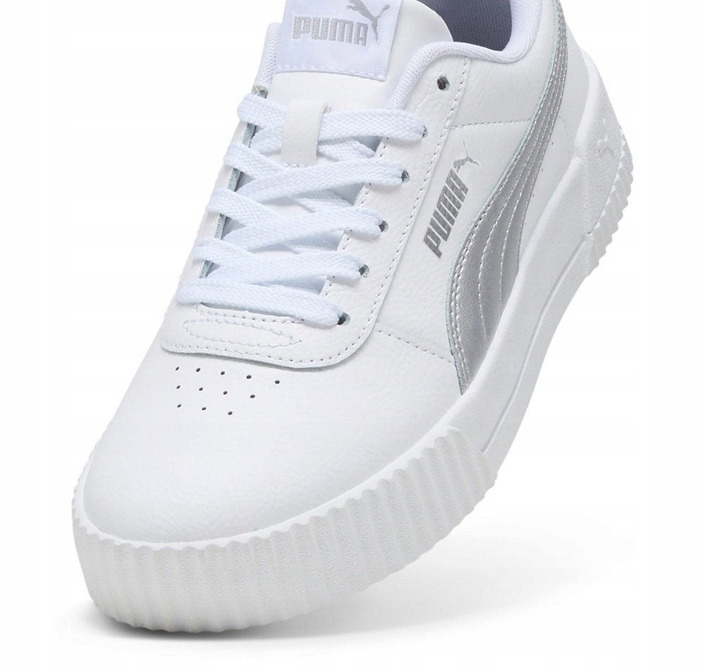 Buty PUMA CARINA L damskie białe skórzane sneakersy 39 - Puma | Sport ...