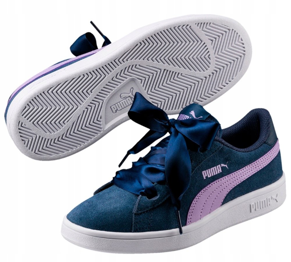 Buty PUMA SMASH V2 RIBBON JR vikky suede skóra 38 - Puma | Sklep EMPIK.COM