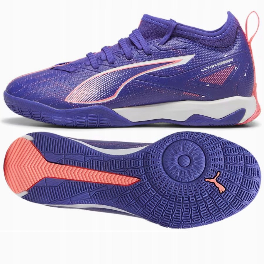 Buty Puma Ultra 5 Match IT+ Mid Jr 108099-01 niebieski 38 1/2 - Puma | Sport Sklep EMPIK.COM