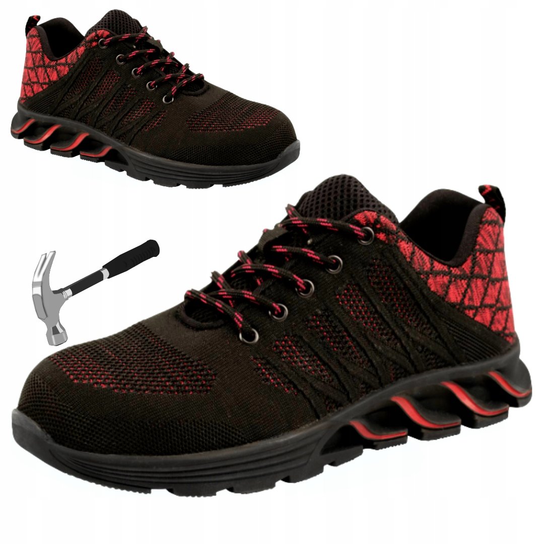 Buty robocze antypoślizgowe z noskiem sportowe ochronne BHP do pracy ...