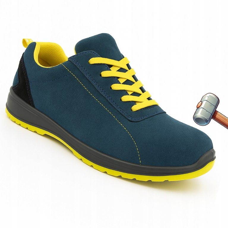 Buty robocze męskie Z PODNOSKIEM półbuty ochronne bhp LEKKIE WYTRZYMAŁE ...