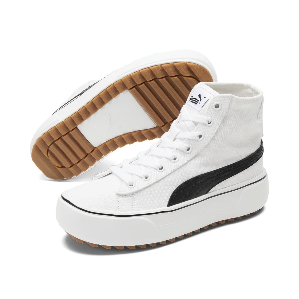 Buty sportowe damskie Puma Kaia Mid CV białe 38440901-36 - Puma | Sport ...