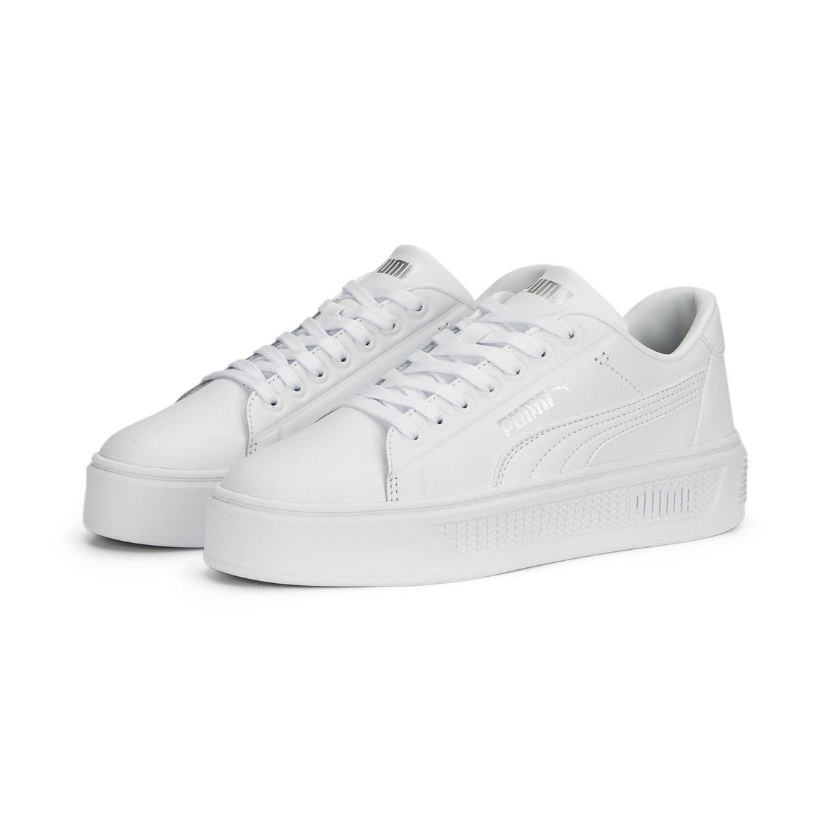 Buty sportowe damskie Puma Smash Platform V3 Sleek białe 38940101-38 ...