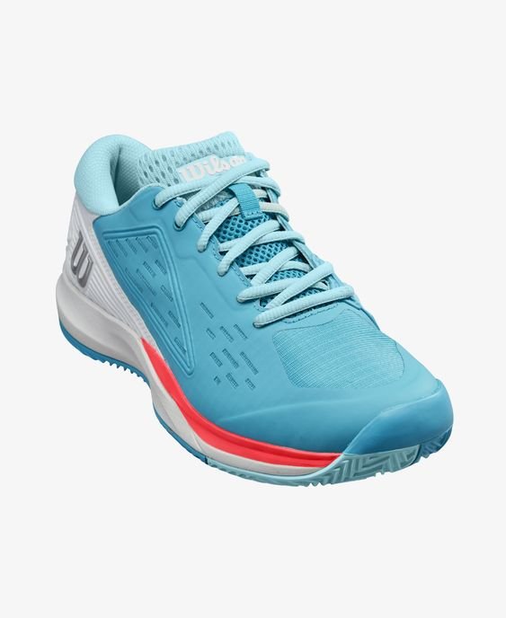 Buty tenisowe damskie Wilson Rush Pro Ace clay scuba blue/white/fiery ...