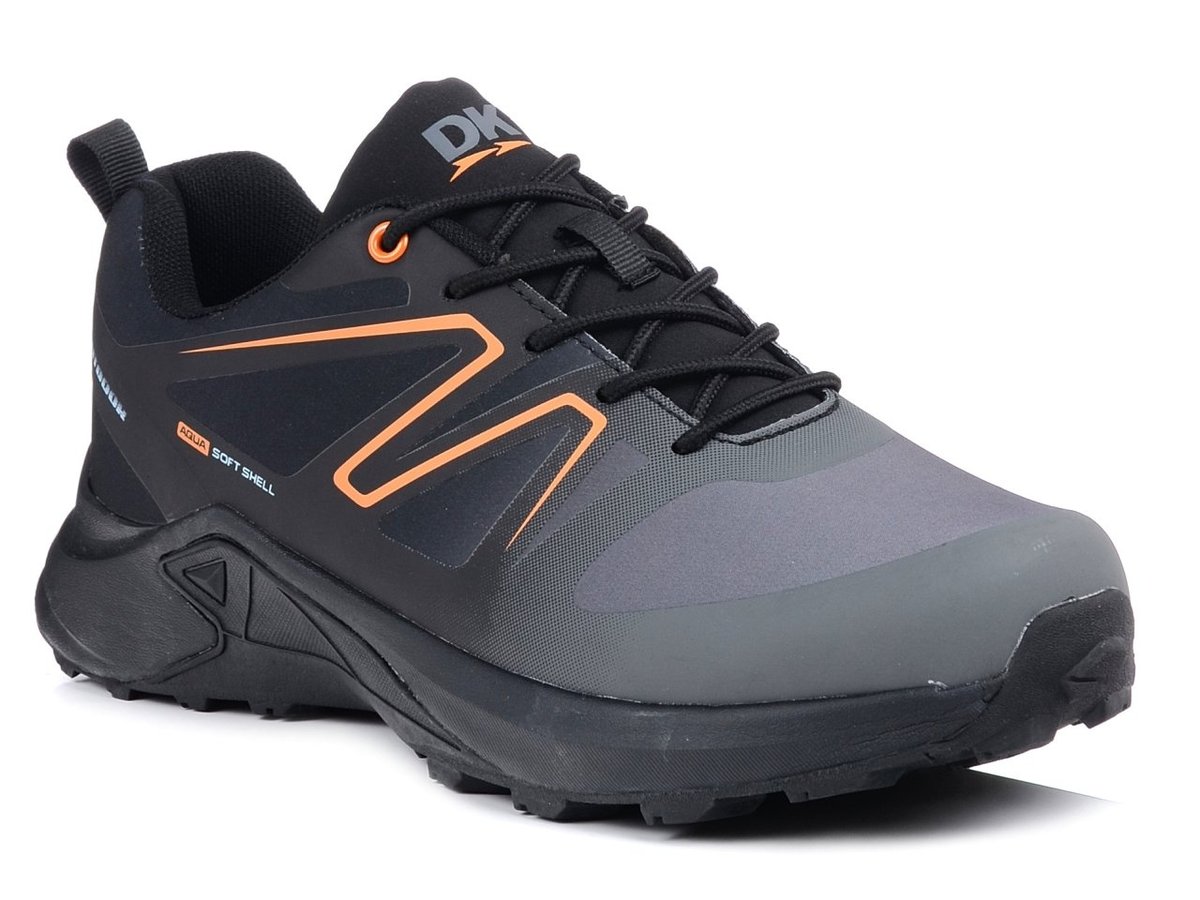 Buty trekkingowe męskie czarno-szare DK 11121 niskie impregnowane-41 ...
