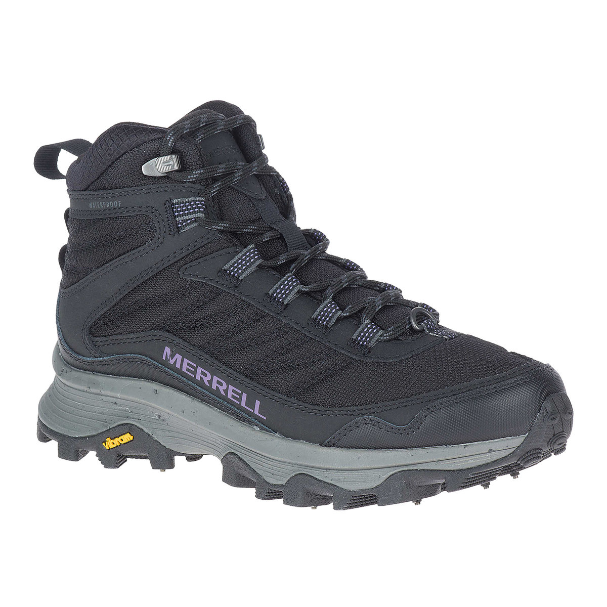 Buty turystyczne damskie Merrell Moab Speed Thermo Spike Mid WP black ...