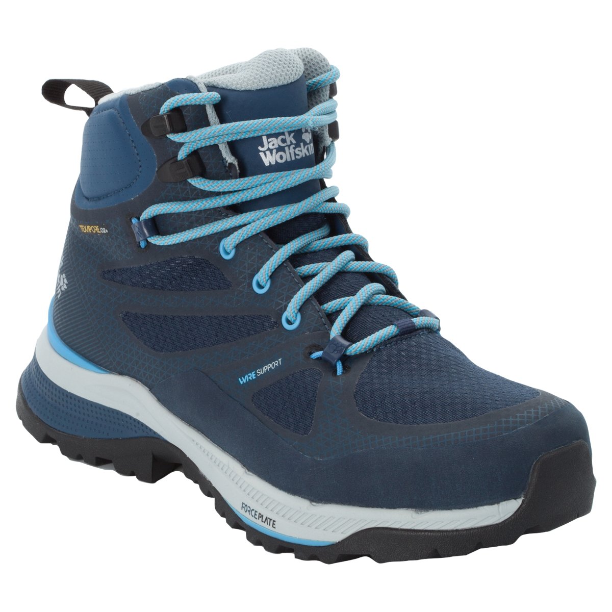 Buty w góry damskie FORCE STRIKER TEXAPORE MID W Dark Blue / Light Blue ...