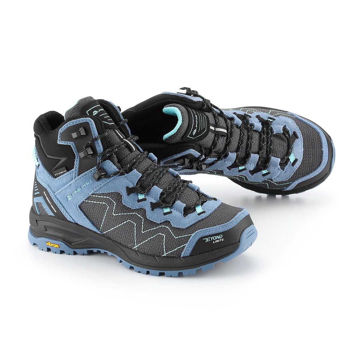 Buty wysokie trekkingowe damskie Alpine Pro Cerne 2 k.niebieski r.37 ...