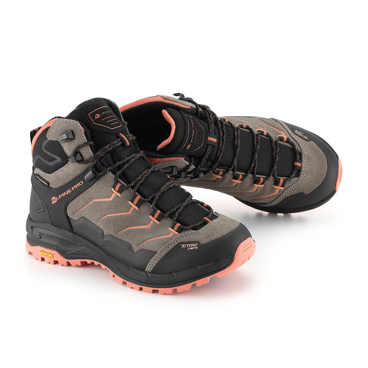 Buty wysokie trekkingowe damskie Alpine Pro Crede k.pomarańczowy r.36 ...
