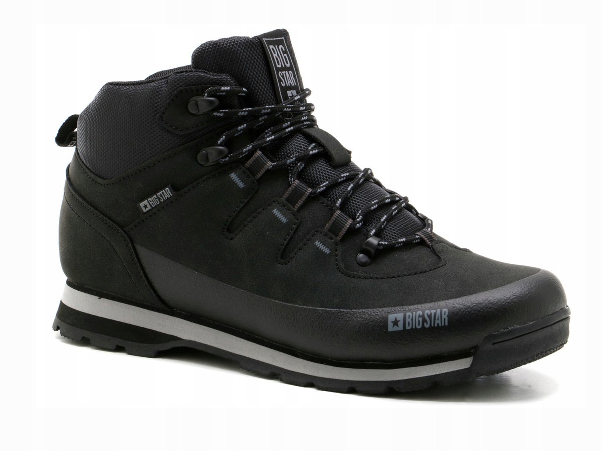 Buty Zimowe Męskie Big Star Ee174437 Ocieplane Czarne Trapery 43 - Big ...