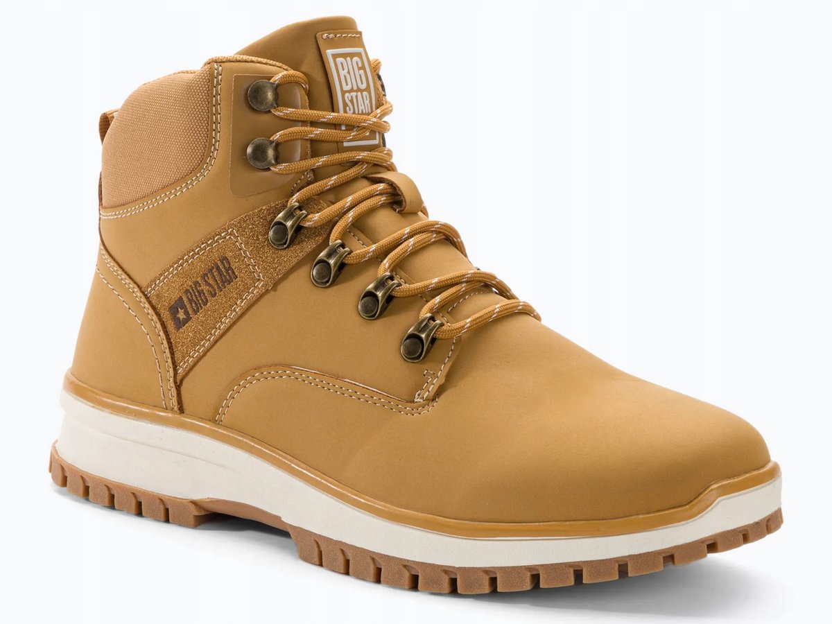 Buty Zimowe Męskie Big Star Mm174020 Wysokie Brązowe Na Jesień Zimę 41 ...