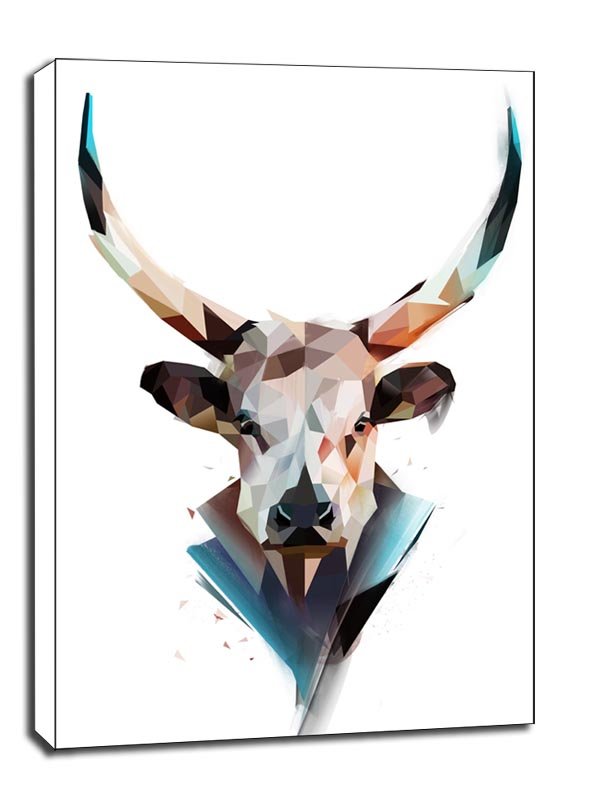 Byk - obraz na płótnie 61x91,5 cm - Galeria Plakatu | Sklep EMPIK.COM