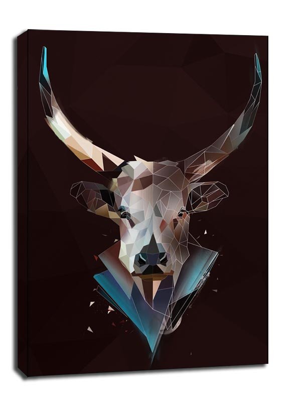 Byk tło - obraz na płótnie 30x40 cm - Galeria Plakatu | Sklep EMPIK.COM